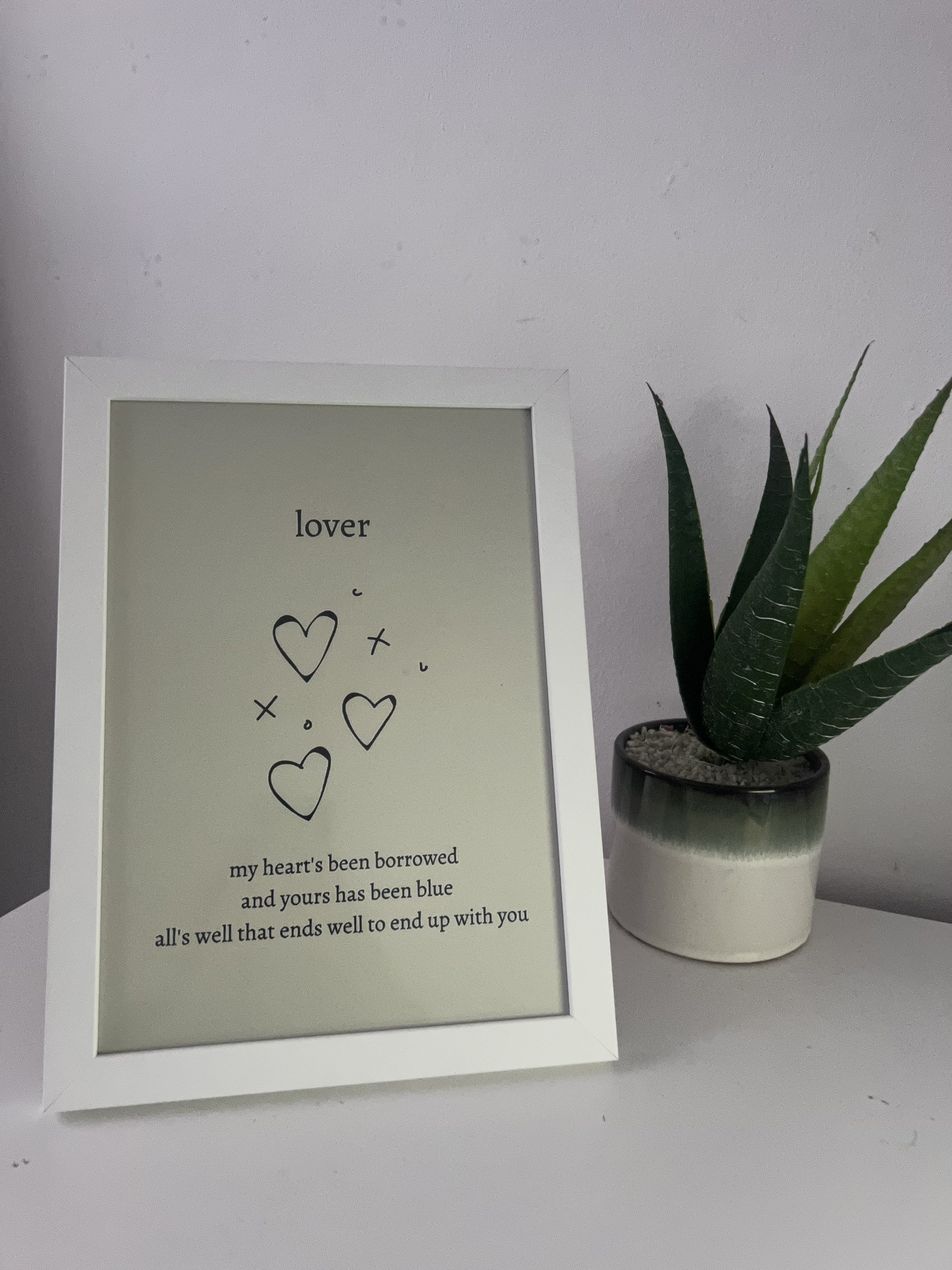 Taylor Swift Lover A4 Poster Frame INCLUDED - Etsy