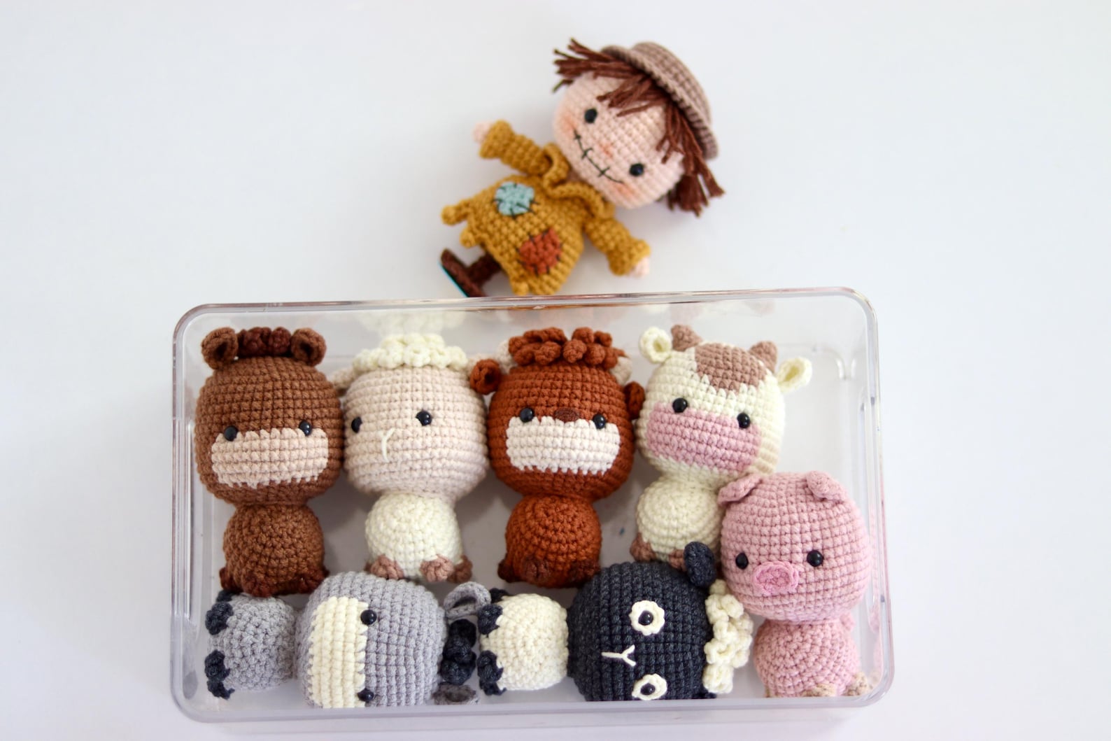 Eng Crochet Pattern Farm Friends and Scarecrow - Etsy