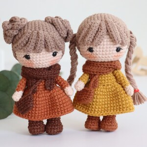 English, Deutsch, Italiano, Türkçe, Crochet Pattern Ela and Lale Dolls ...