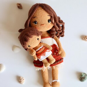 Eng-tr Moana and Daughter Crochet Pattern - Etsy