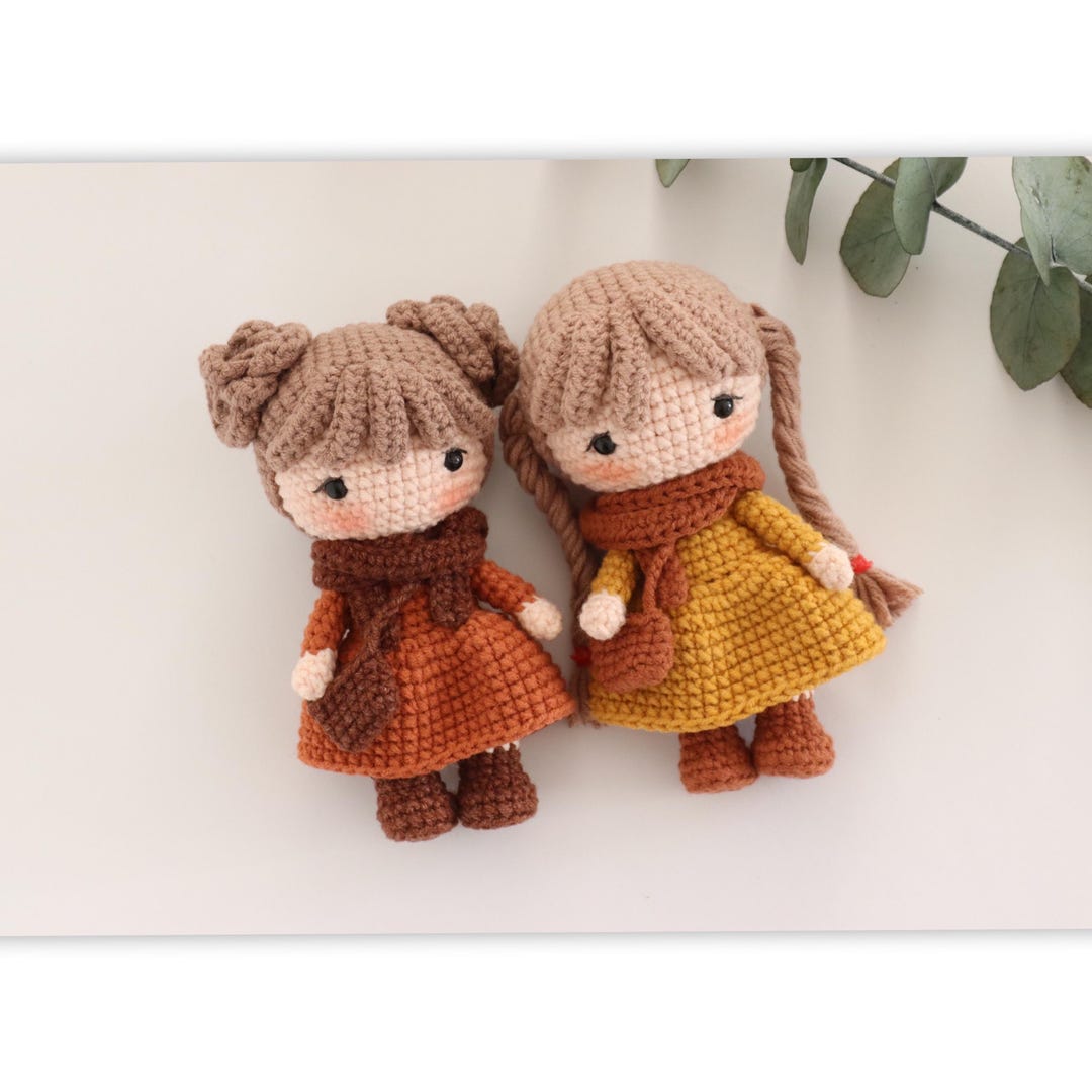 English, Deutsch, Italiano, Türkçe, Crochet Pattern Ela and Lale Dolls ...