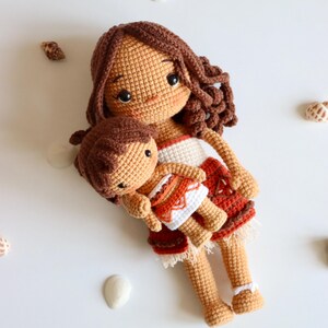 Eng-tr Moana and Daughter Crochet Pattern - Etsy