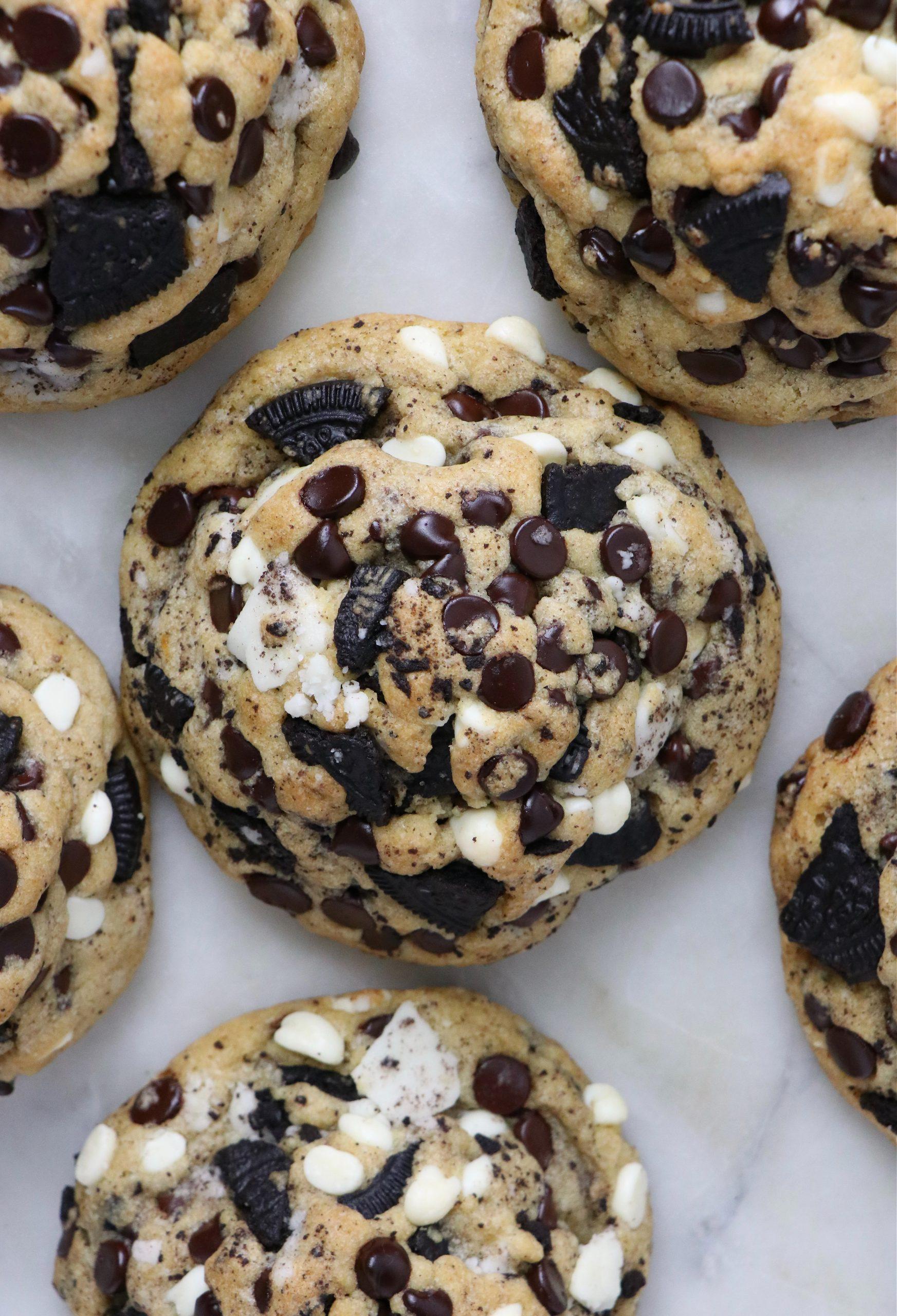 Vegan Levain Style Cookies and Cream Cookies | Homemade Cookies ...