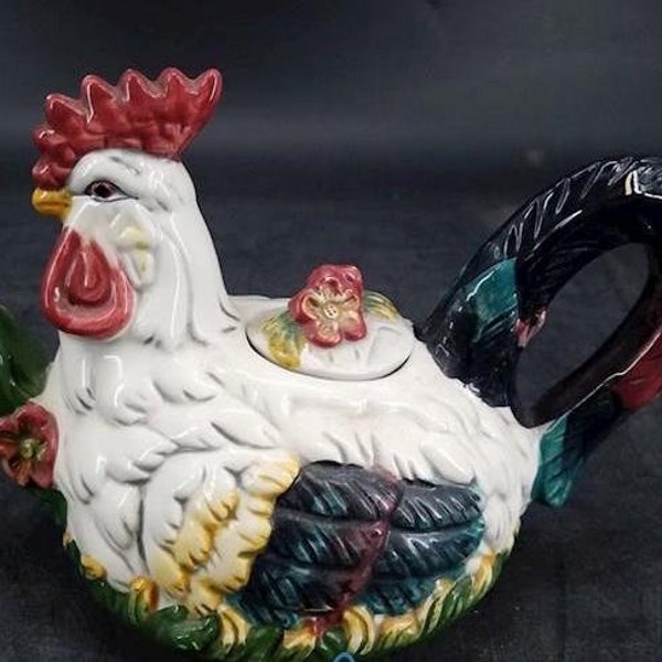 Rooster Teapot - Etsy