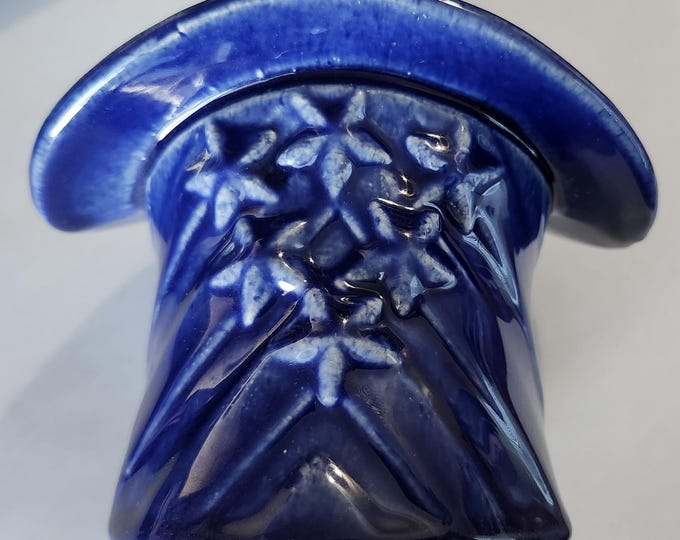RARE Cobalt Blue Mccoy Pottery Uncle Sam Top Hat Planter - Beautiful ...