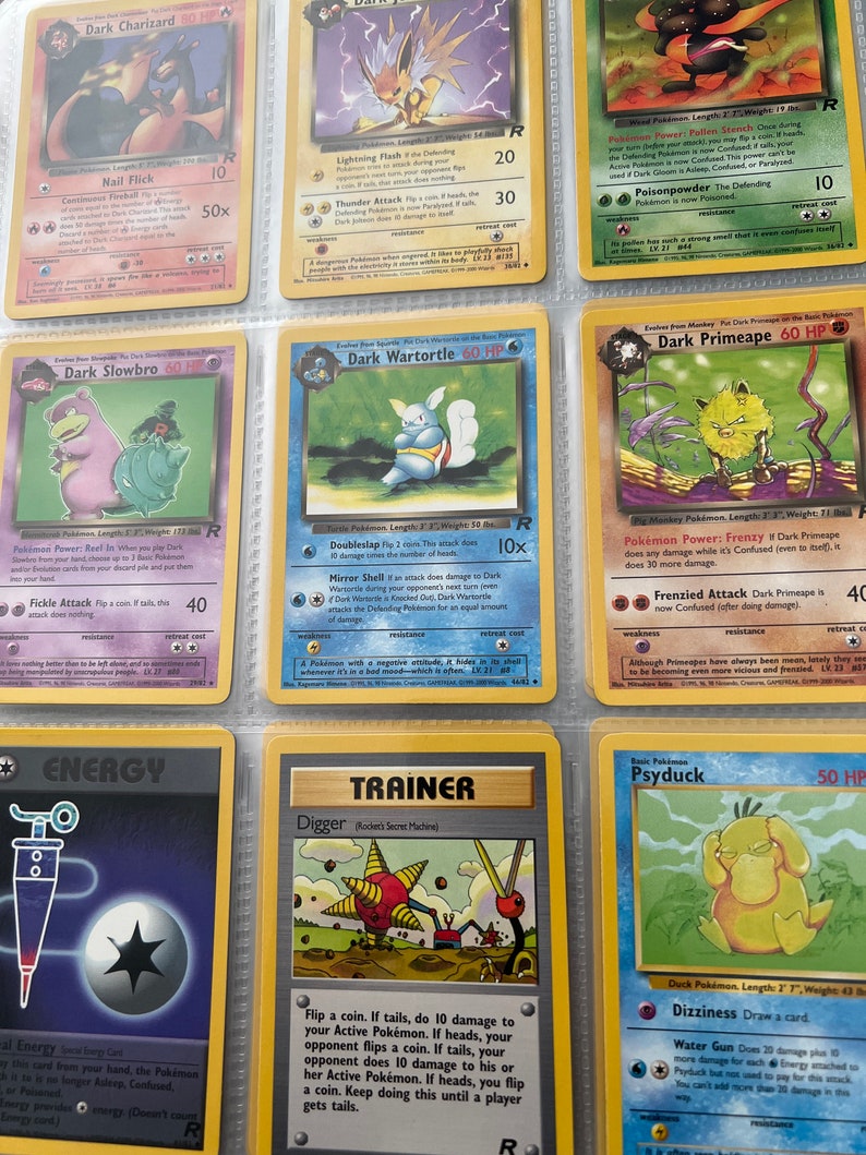 50 Original Vintage Pokémon Card Lot 1999 WOTC Pokemon Cards. - Etsy