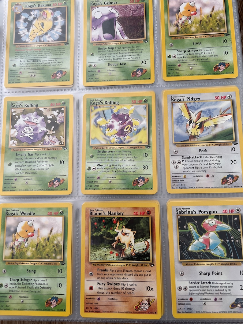 50 Original Vintage Pokémon Card Lot 1999 WOTC Pokemon Cards. Read ...