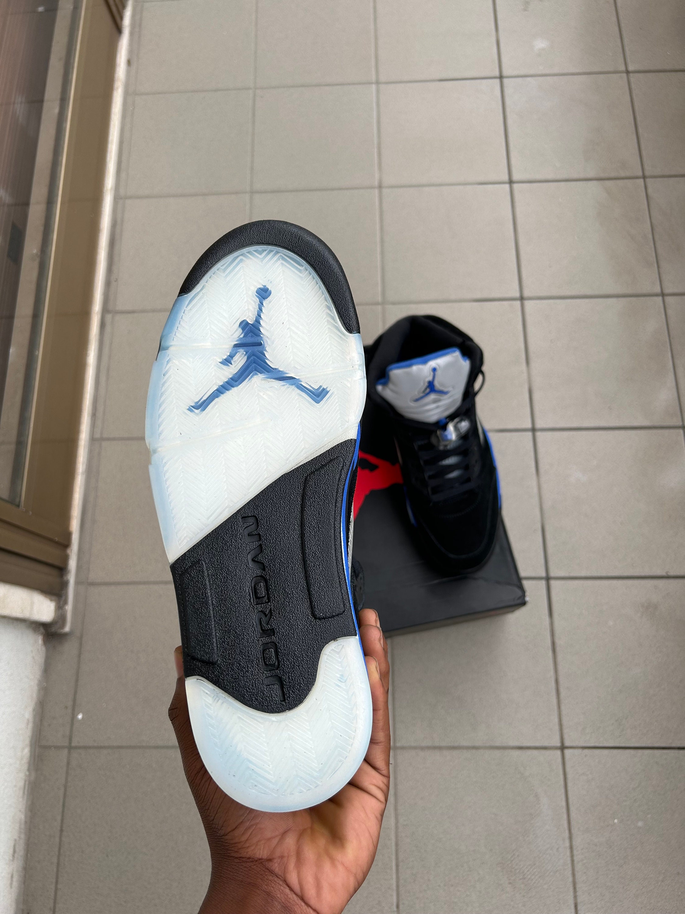 Air Jordan 5 corredor azul - Etsy España