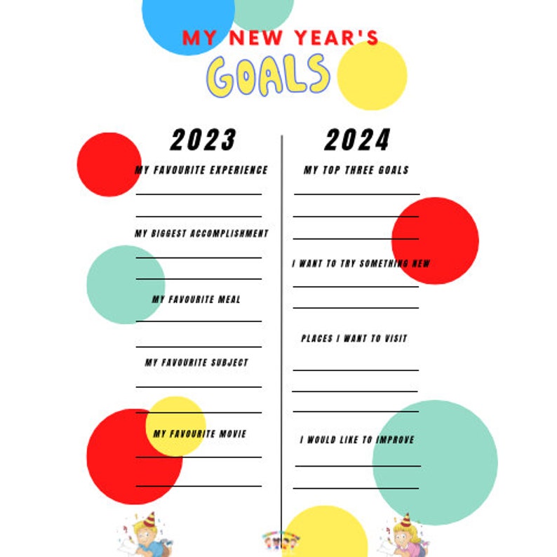 2024 Goal Planning Sheet - Etsy