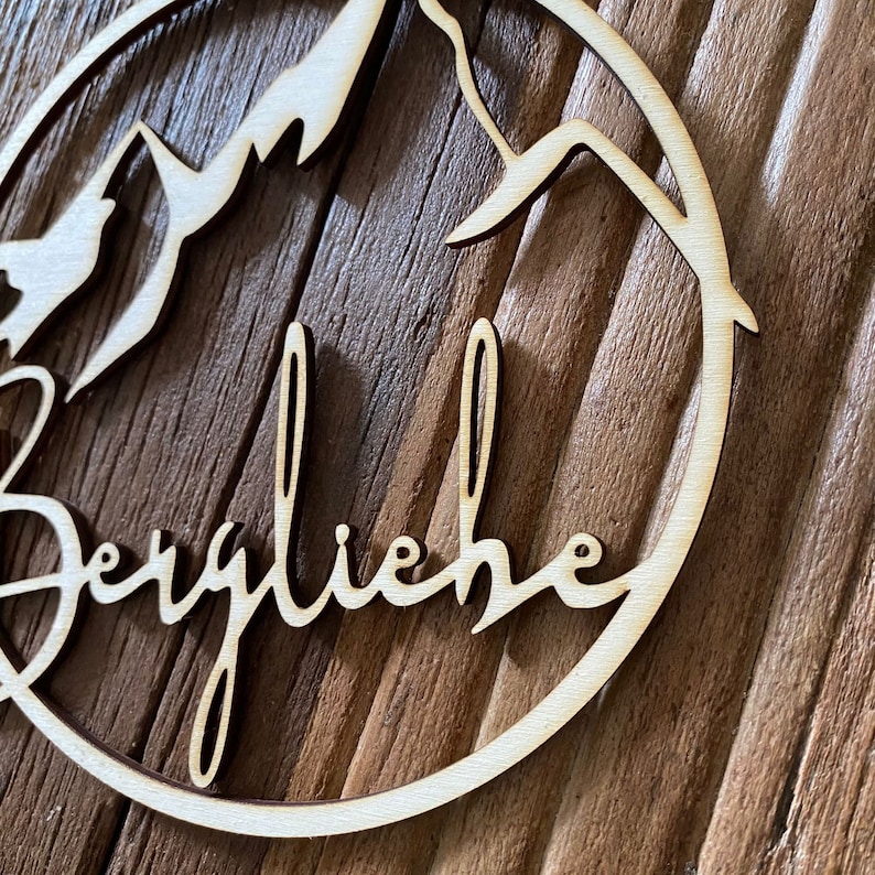 Bergliebe, Wanddeko Holz Berge, Wandbild Holz, Wanderliebe - Etsy.de