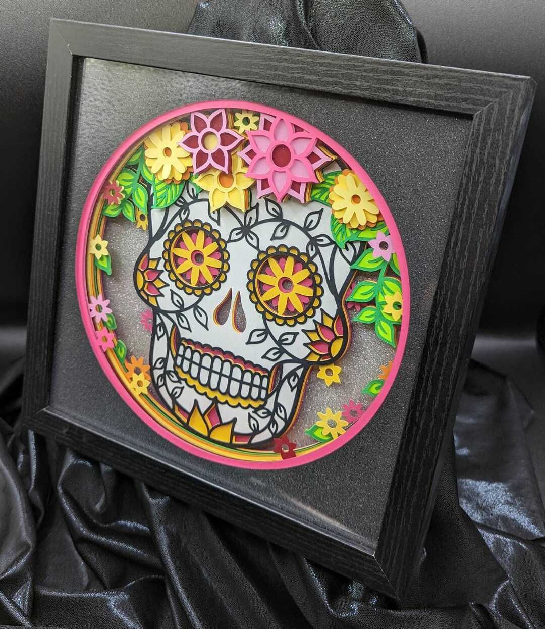 3D Sugar Skull Day of the Dead - Etsy