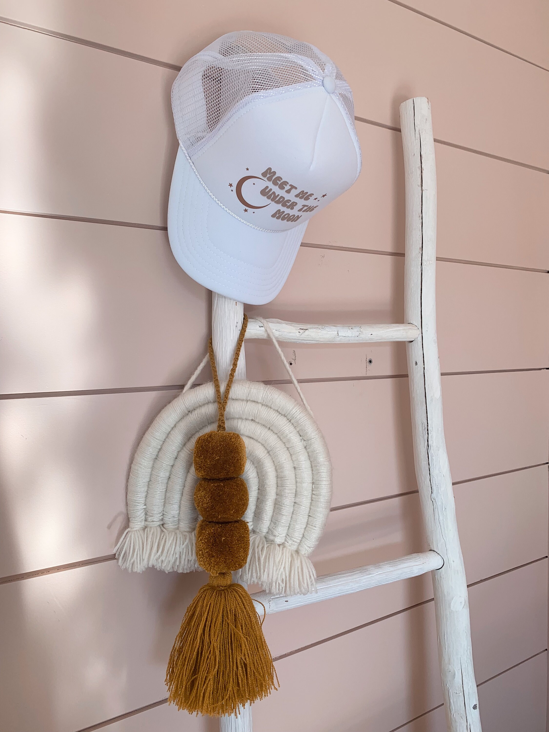 MOON TRUCKER HAT // Meet Me Under the Moon / Signature Slogan / Unisex ...