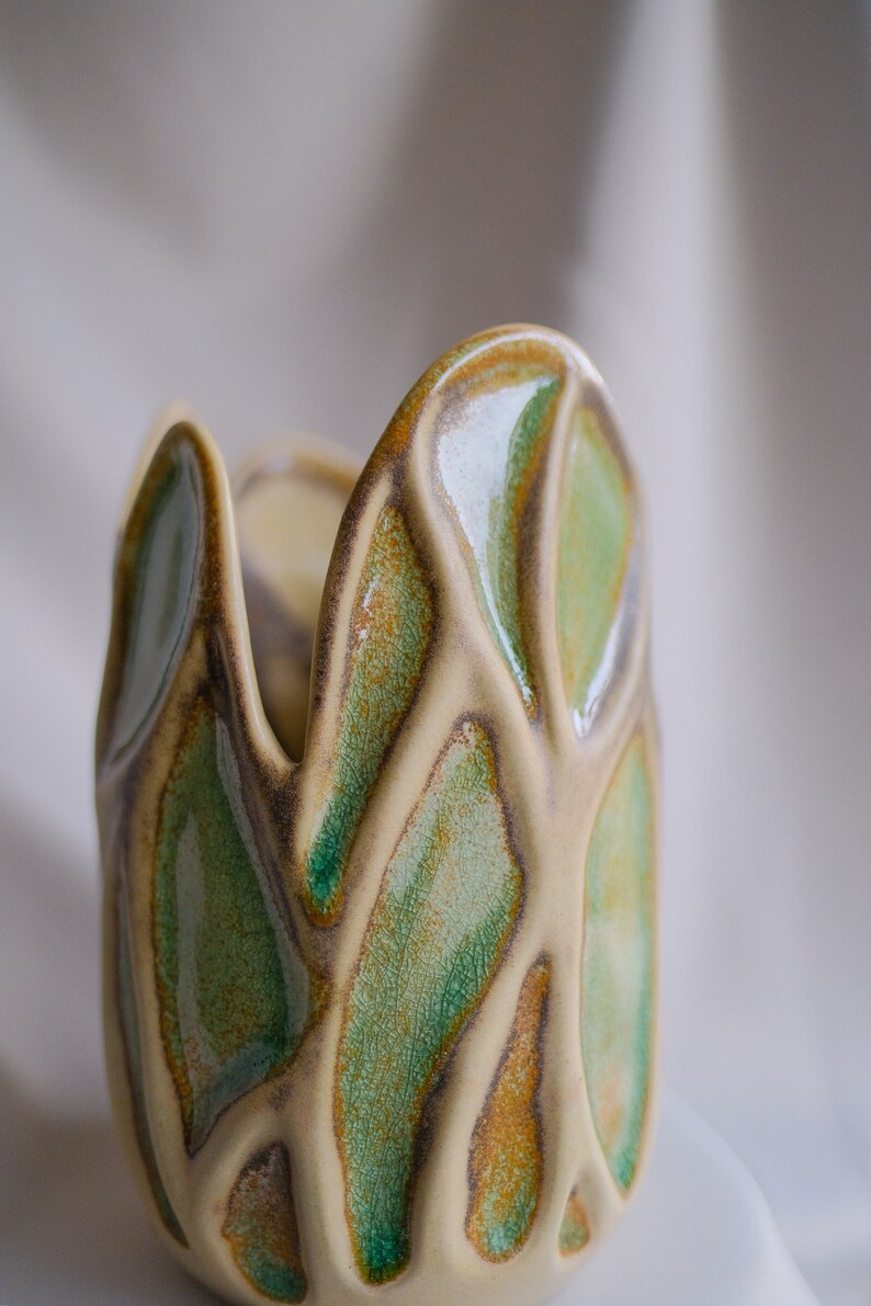 Canary Handmade Flower Vase - Etsy