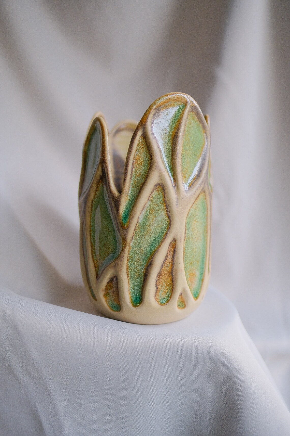 Canary Handmade Flower Vase - Etsy