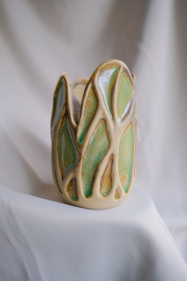 Canary Handmade Flower Vase - Etsy