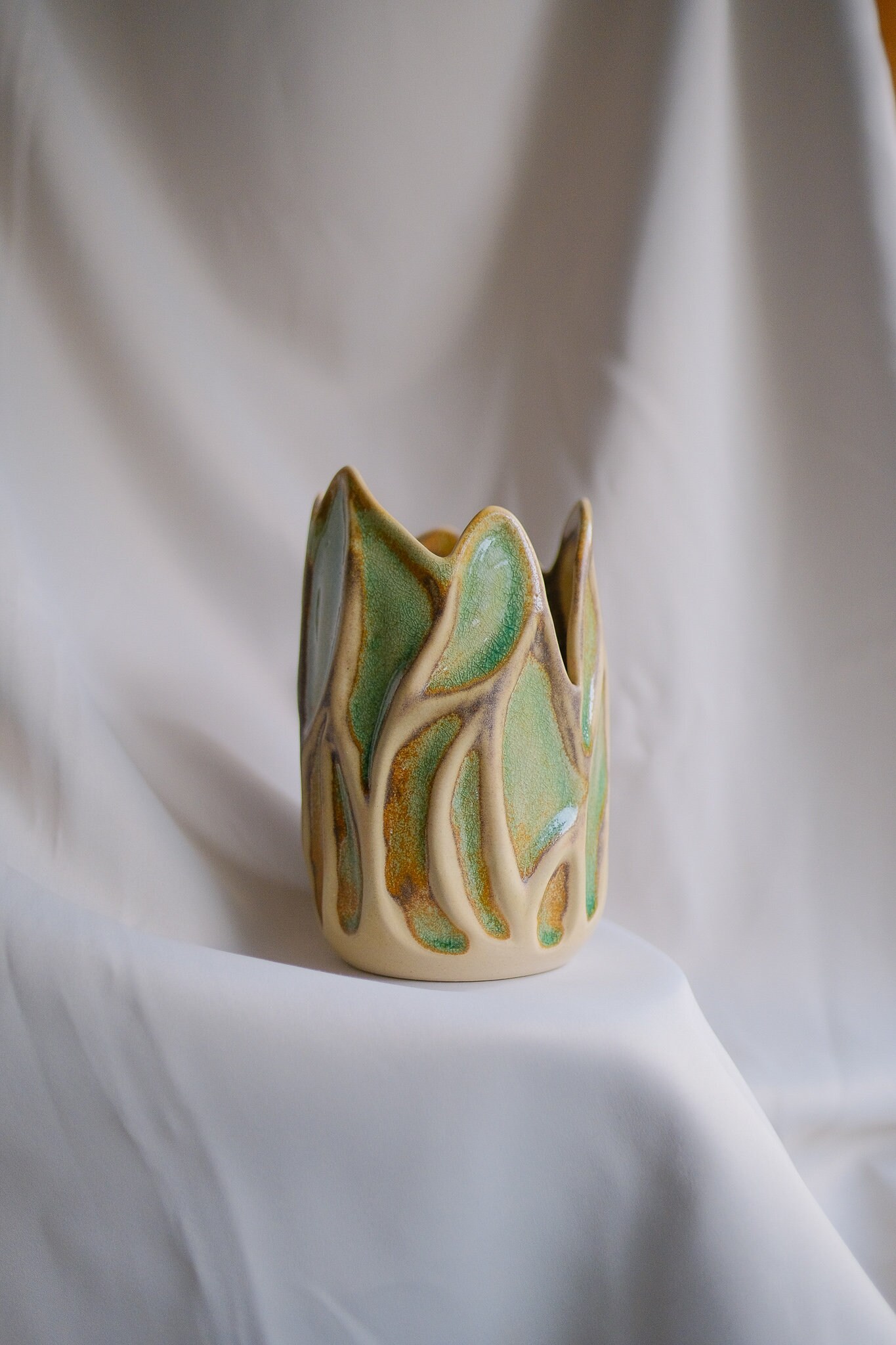 Canary Handmade Flower Vase - Etsy