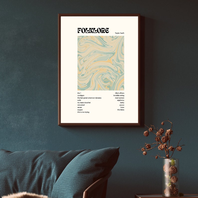 Taylor Swift Posters / Folklore Poster / Album Cover Poster - Etsy