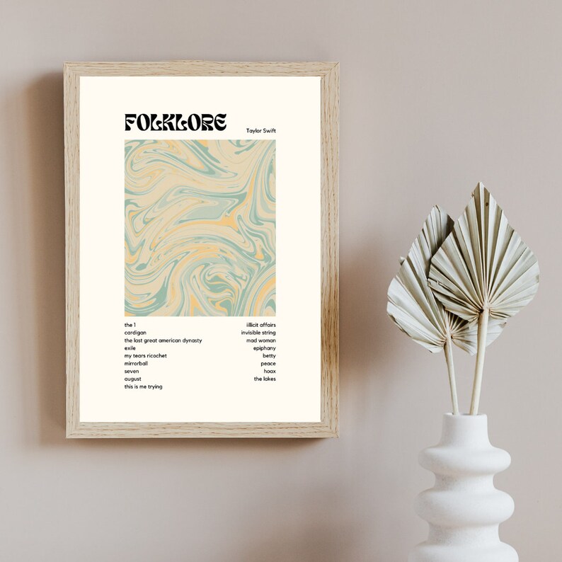 Taylor Swift Posters / Folklore Poster / Album Cover Poster - Etsy