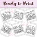 Coloring Pages for Kids and Adults Kawaii Coloring Book Kids Coloring ...