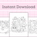 Kawaii Coloring Pages 50 Pages Cute Coloring Pages for - Etsy
