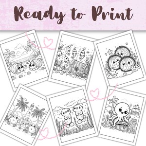 Kawaii Coloring Pages for Kids and Adults Kawaii Art Coloring Sheets ...