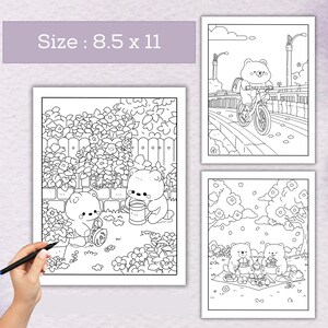Kawaii Coloring Pages for Kids and Adults Cozy Coloring Pages Cute ...