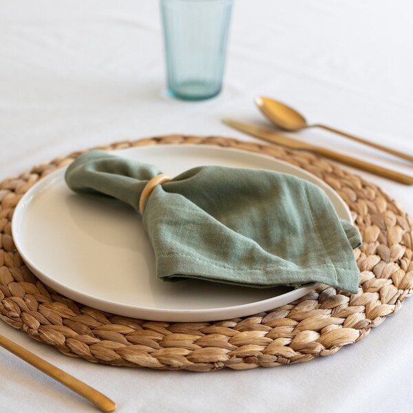 Sage Green Napkins - Etsy