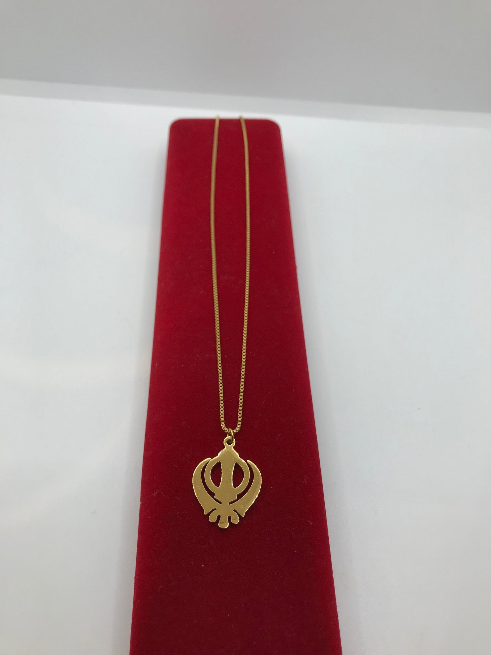 Khanda Necklace; 18k Gold Plated - Etsy