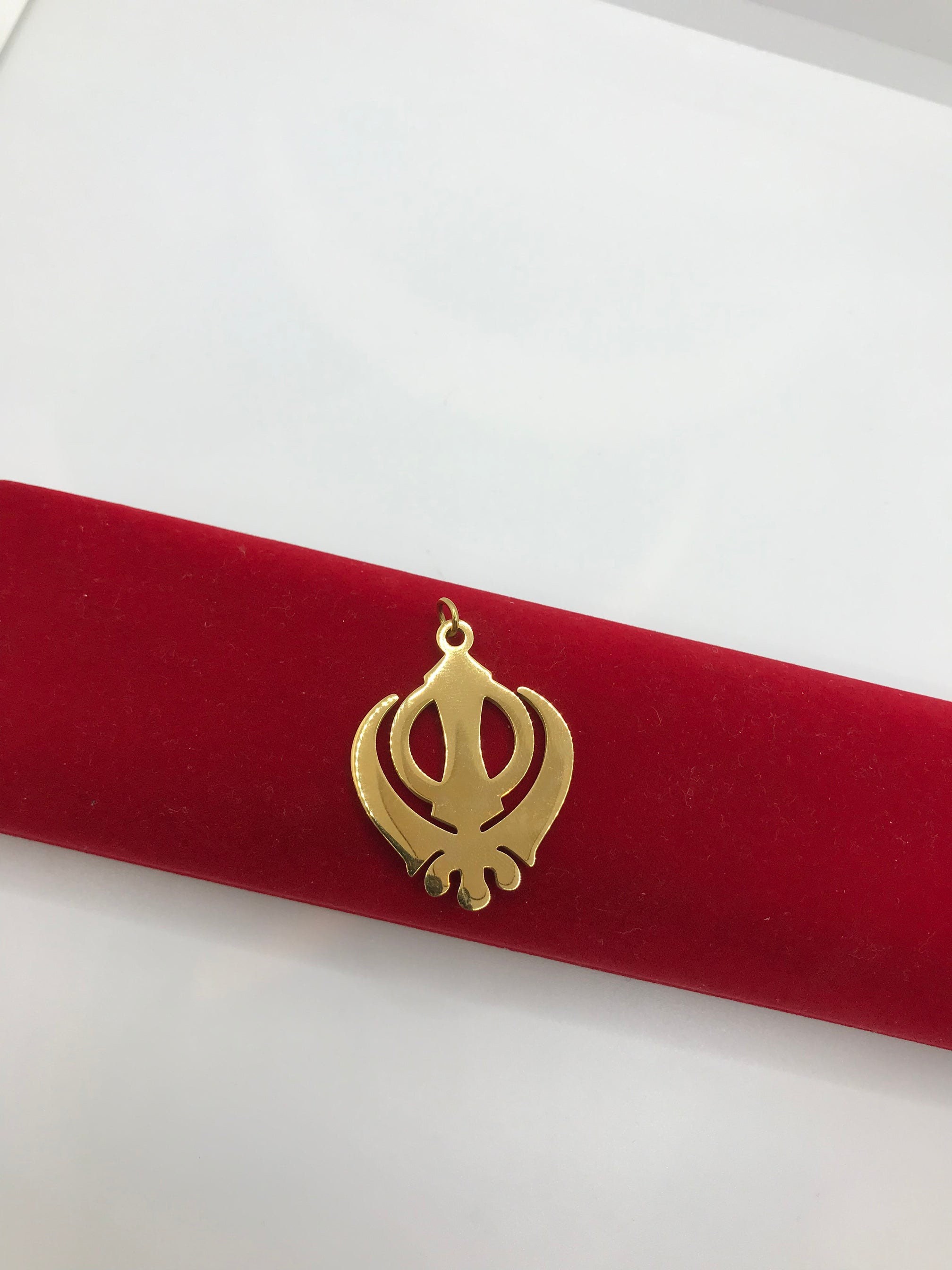 Khanda Necklace; 18k Gold Plated - Etsy