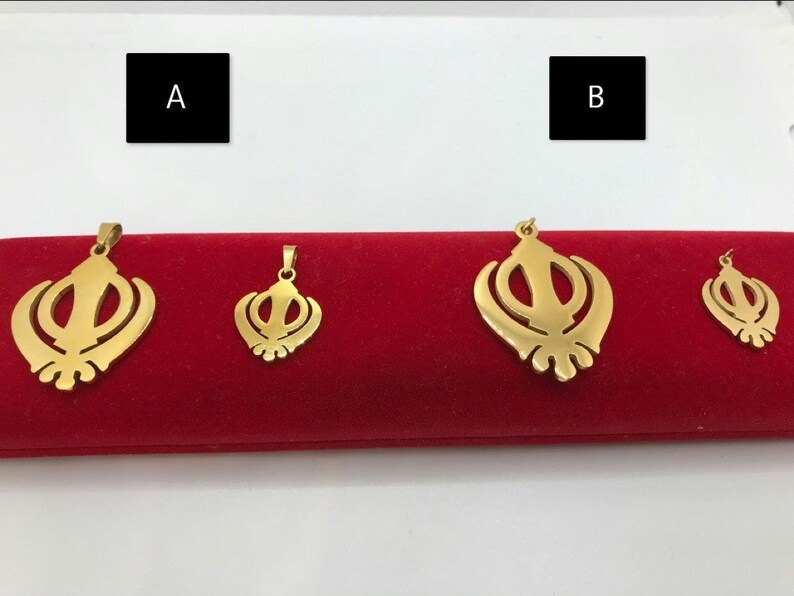 Khanda Necklace; 18k Gold Plated - Etsy