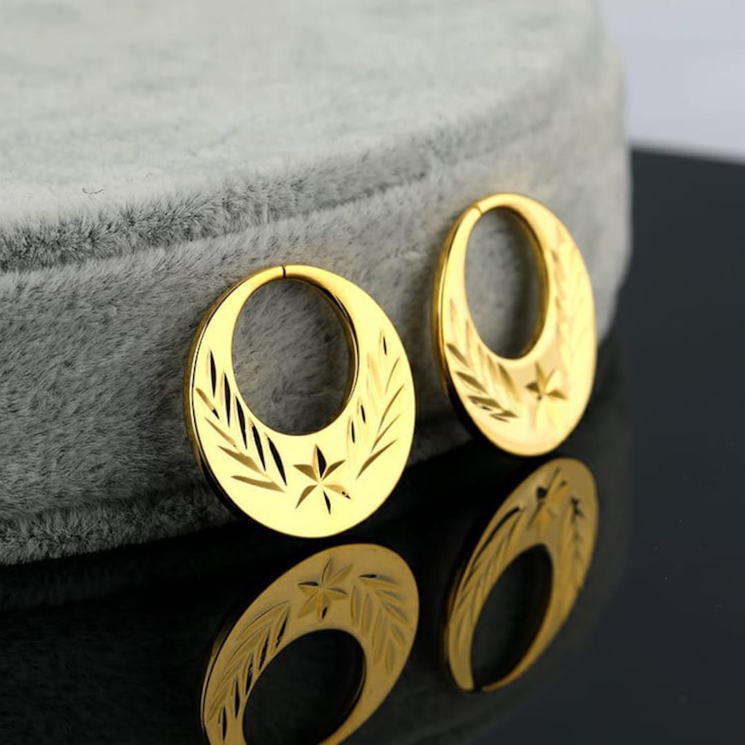 Star Gold Plated Nattiyan Earrings - Etsy UK
