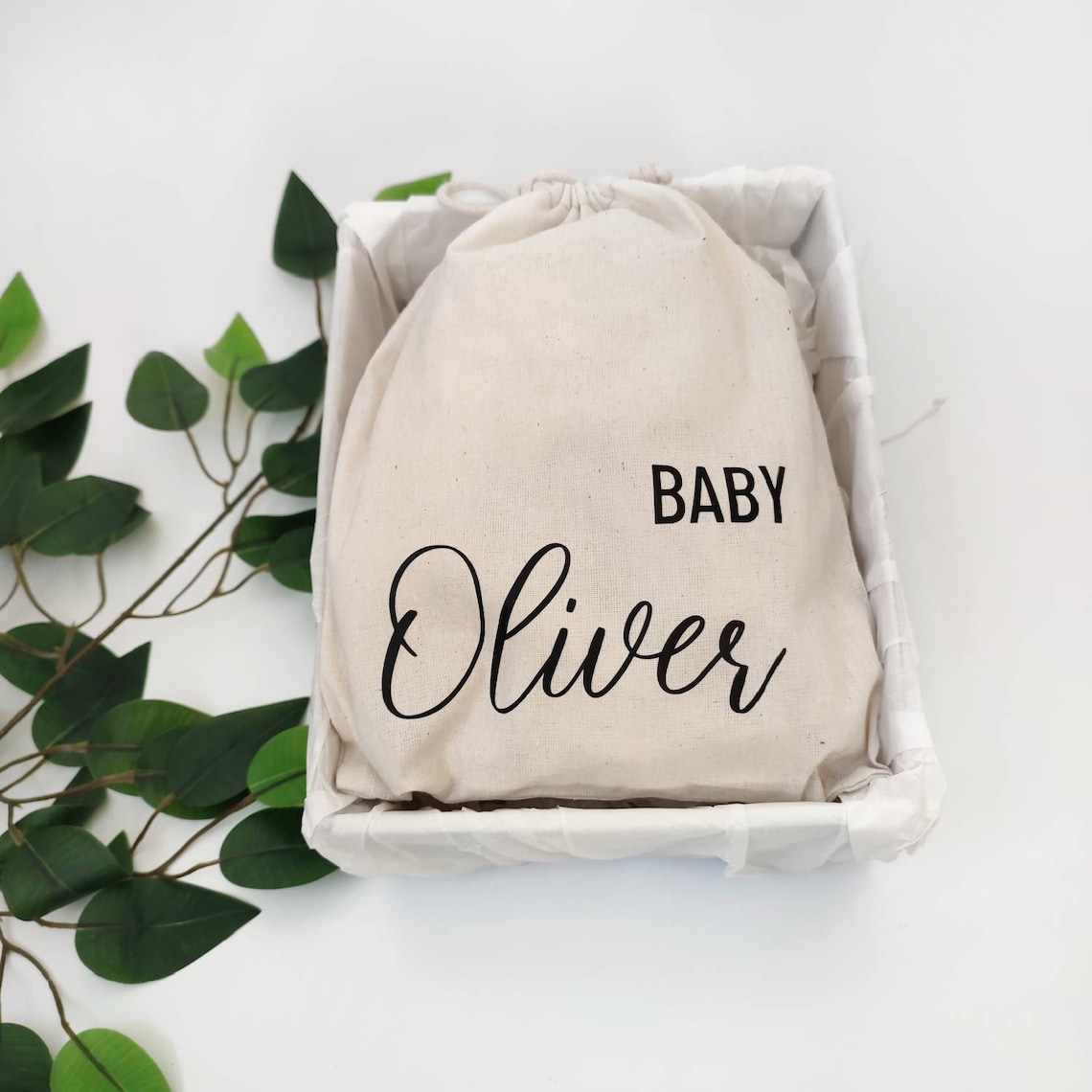 Personalized Baby Gift Box Elephant Knitted, Baby Shower Gift Gender ...