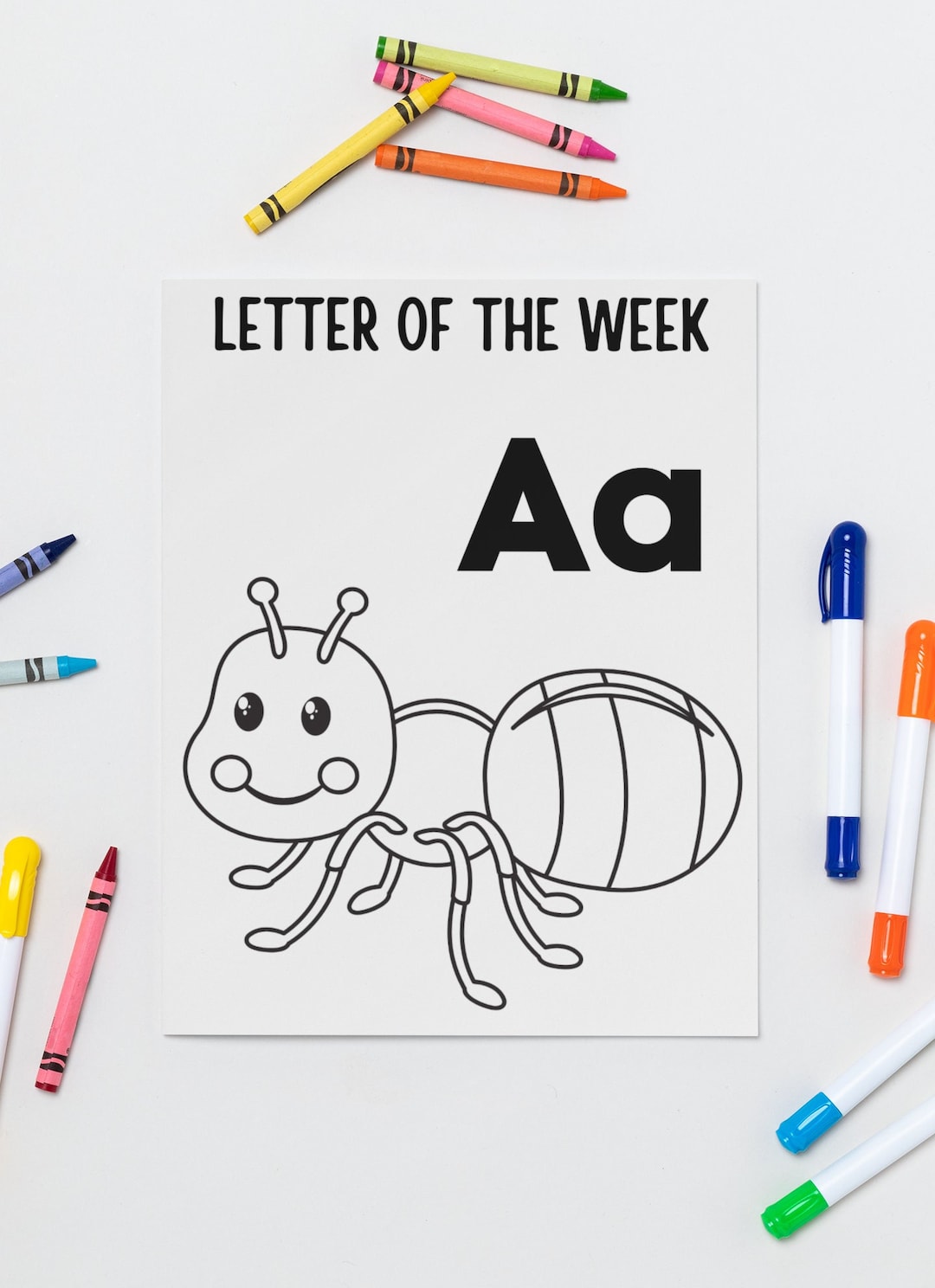 26 Printable Alphabet Animal Coloring Pages for Kids: Homeschool ...