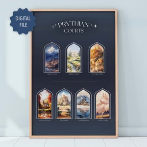 Prythian Courts Wall Art |ACOTAR | Digital Download |sarah J Maas - Etsy