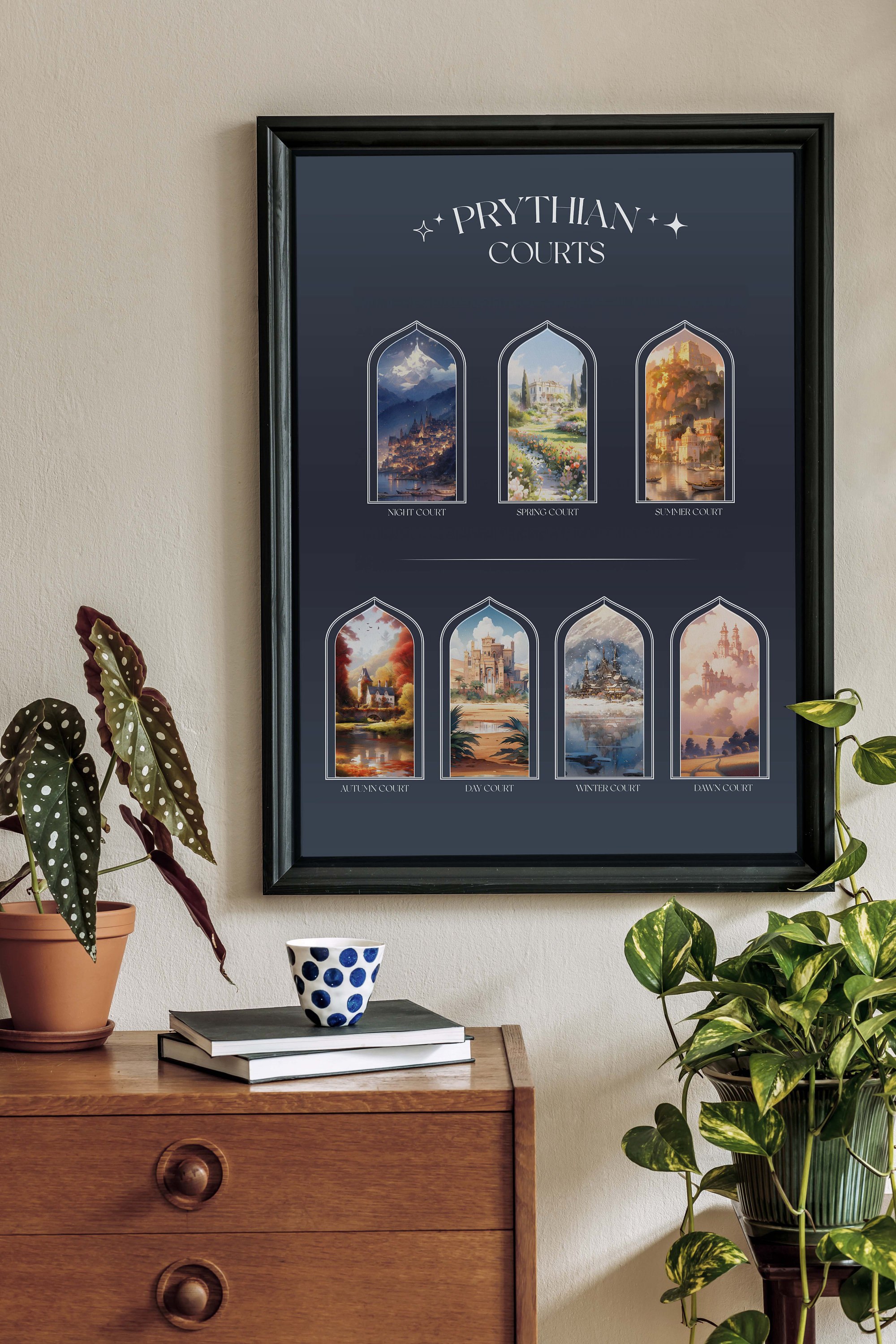 Prythian Courts Wall Art |ACOTAR | Digital Download |sarah J Maas - Etsy