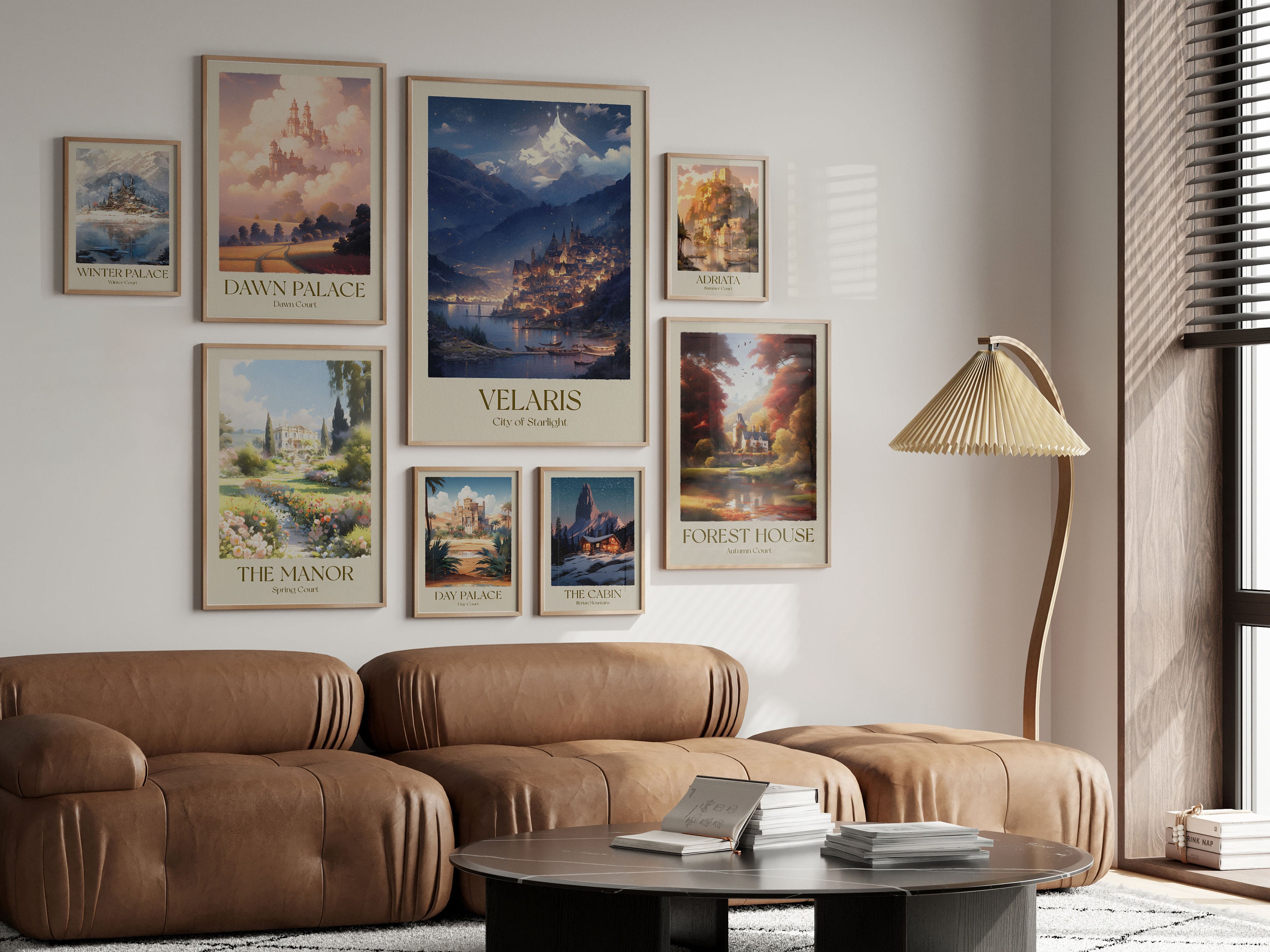Prythian Courts Gallery Wall Art Prints: ACOTAR Large Files (digital ...