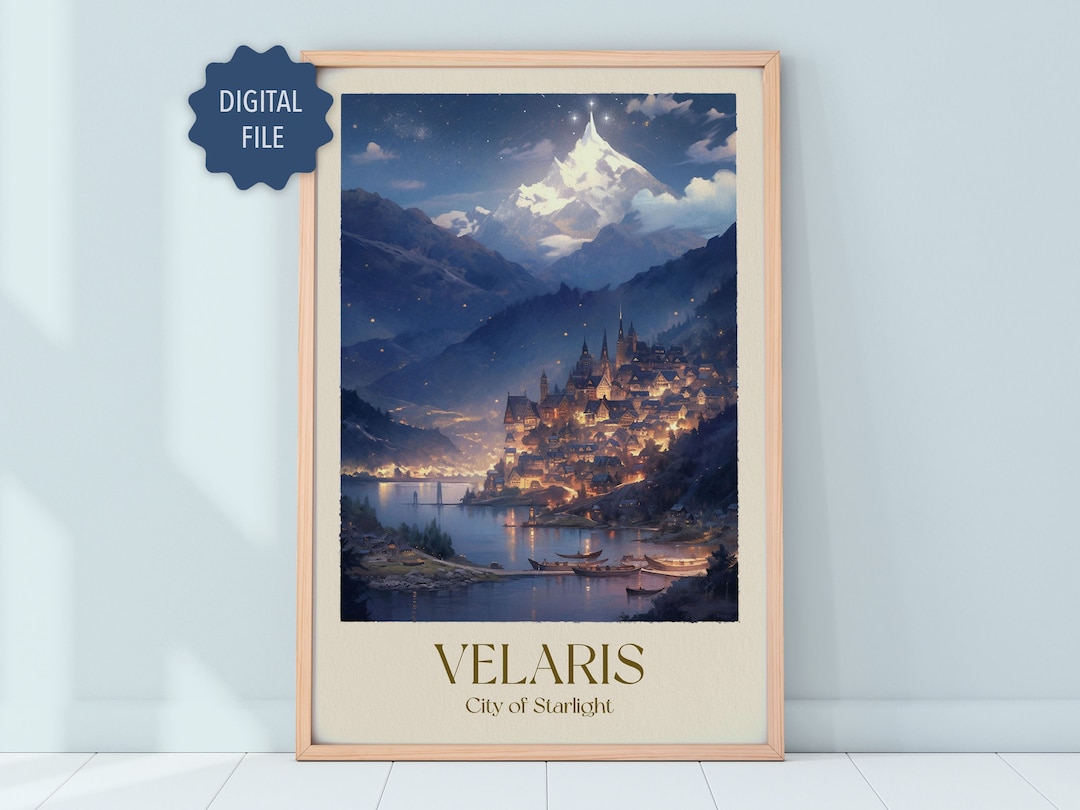 Velaris Poster|acotar| Boho Poster |digital Download| Night Court ...