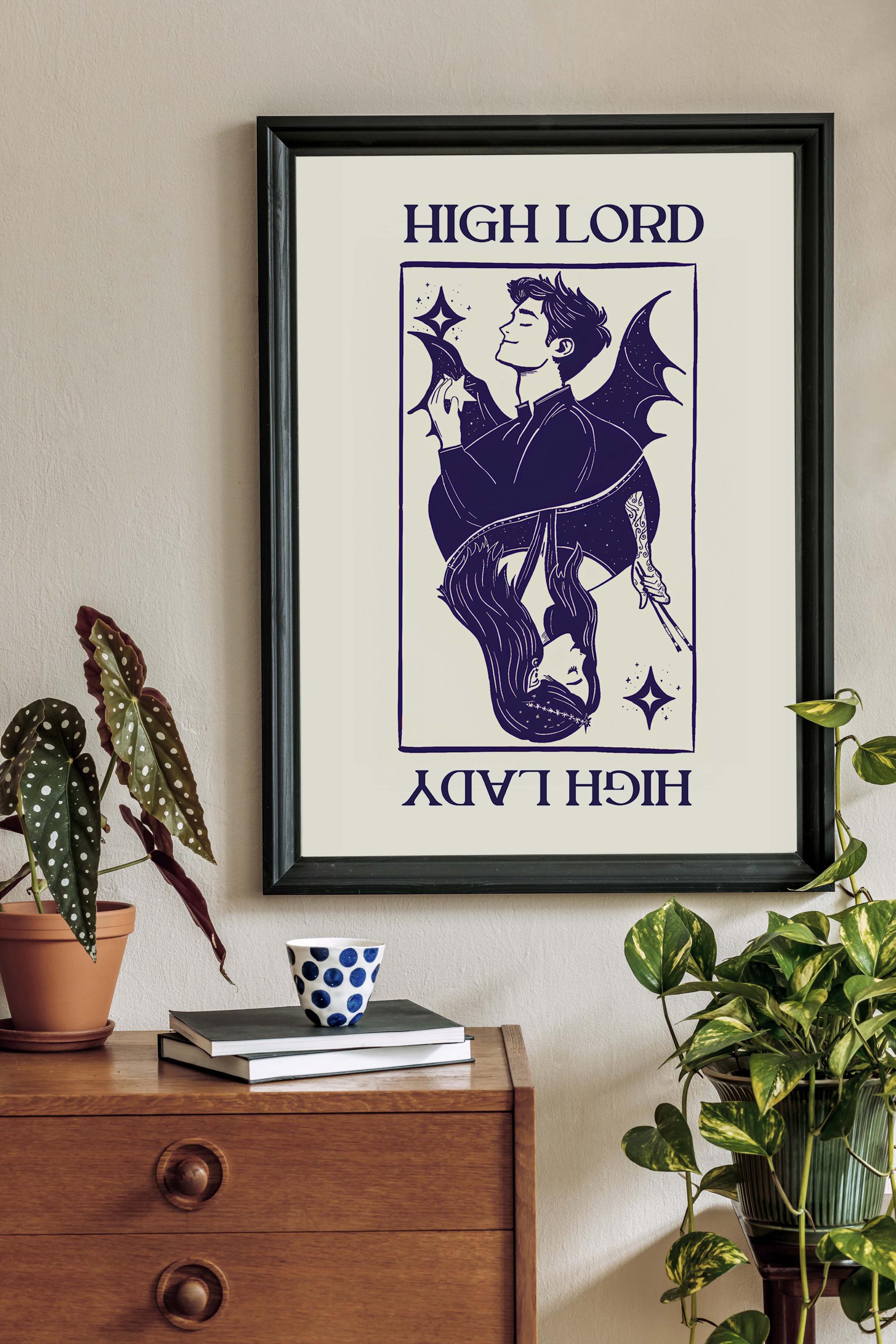 ACOTAR High Lord & Lady Art Print: Feysand Boho Poster (digital ...