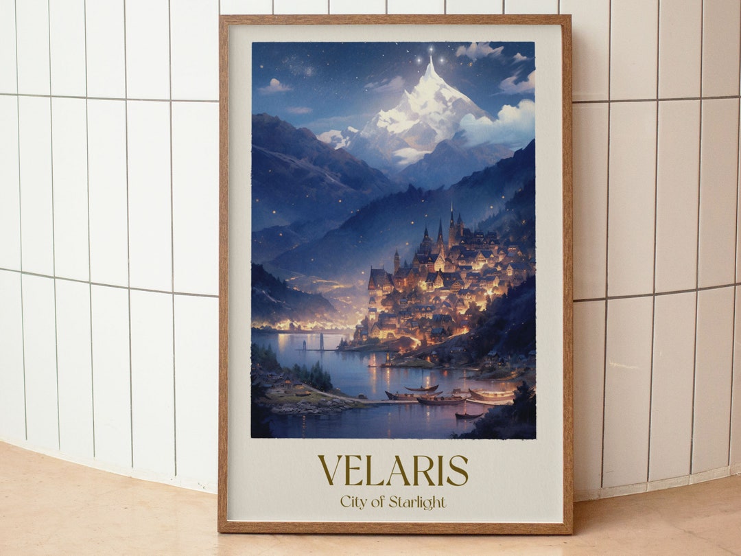 Velaris City of Starlight Art Print: ACOTAR Poster - Etsy