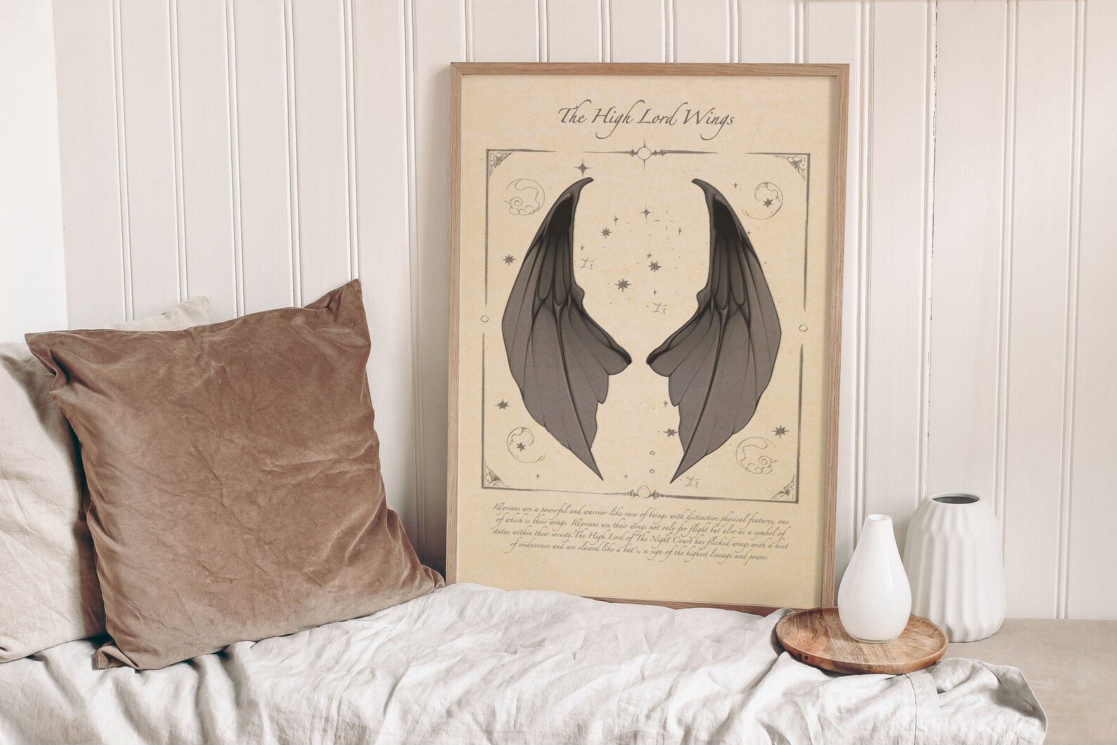 High Lord Wings Poster: ACOTAR Rhysand Illyrian Art (digital Download ...