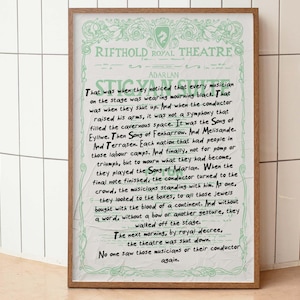 Rifthold Musicians Print: Throne of Glass Inspired Wall Art - Etsy