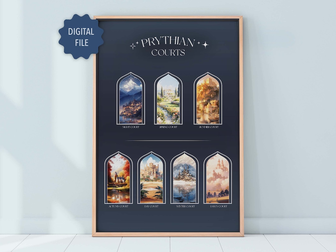 Prythian Courts Wall Art |ACOTAR | Digital Download |sarah J Maas - Etsy
