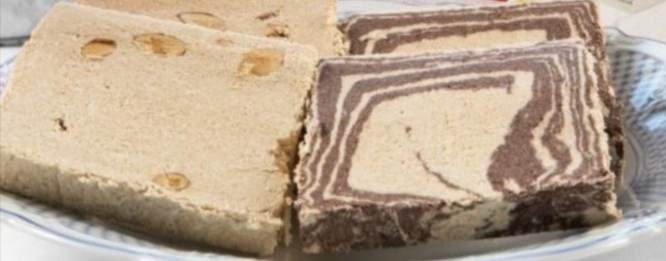 Handmade Greek Halvas With Cocoa or Almonds, Traditional Tastes ...