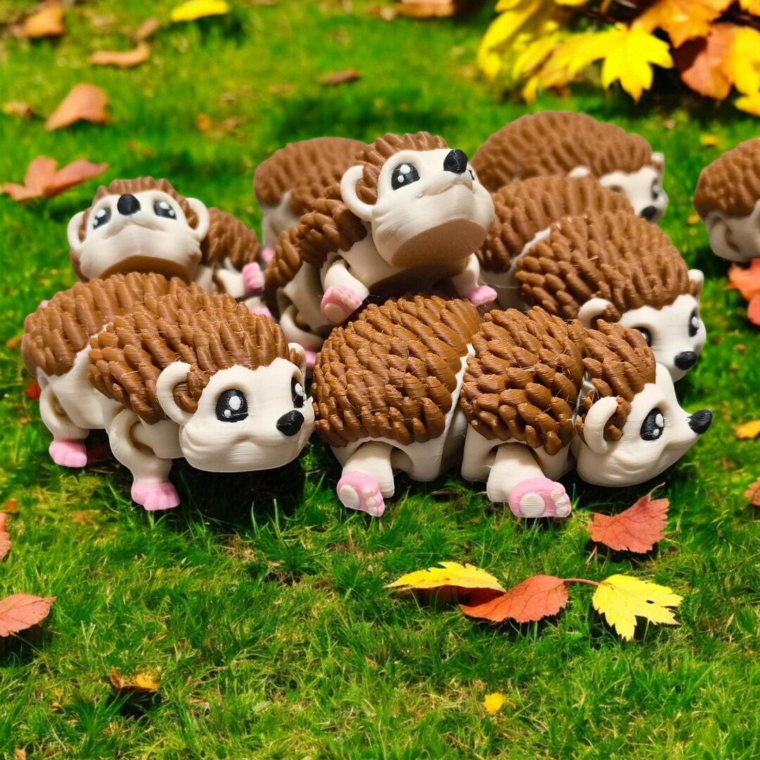 3D Printed Flexi Hedgehog - Artflex Design | Articulated, Flexible Hedgehog Mode | Desk Buddy ...