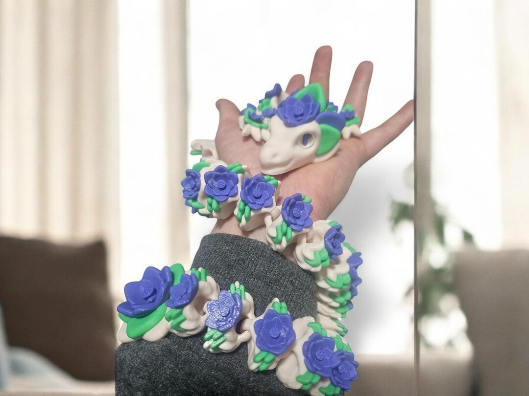 Sacred Lotus Dragon Articulated Model by Sabre 3D, 24 Inches Stunning ...