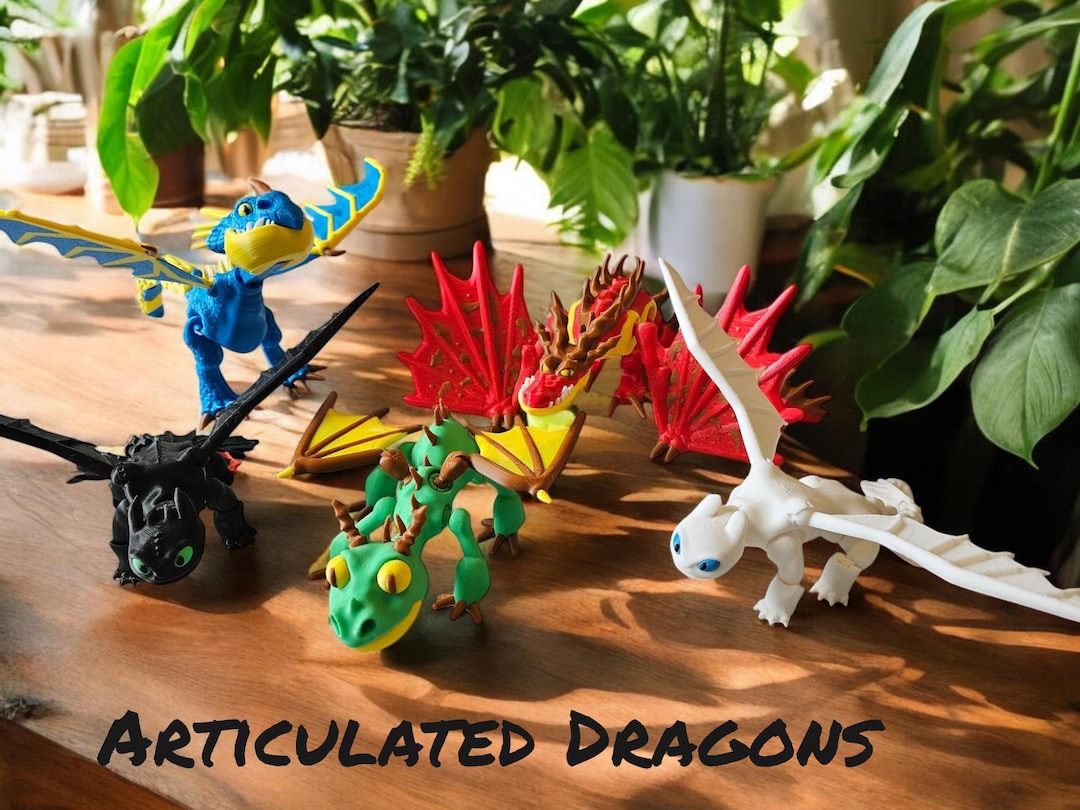 How to Train Your Dragon, Articulated Models - Toothless, Light Fury ...