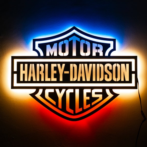 Harley Davidson Led Sign - Etsy
