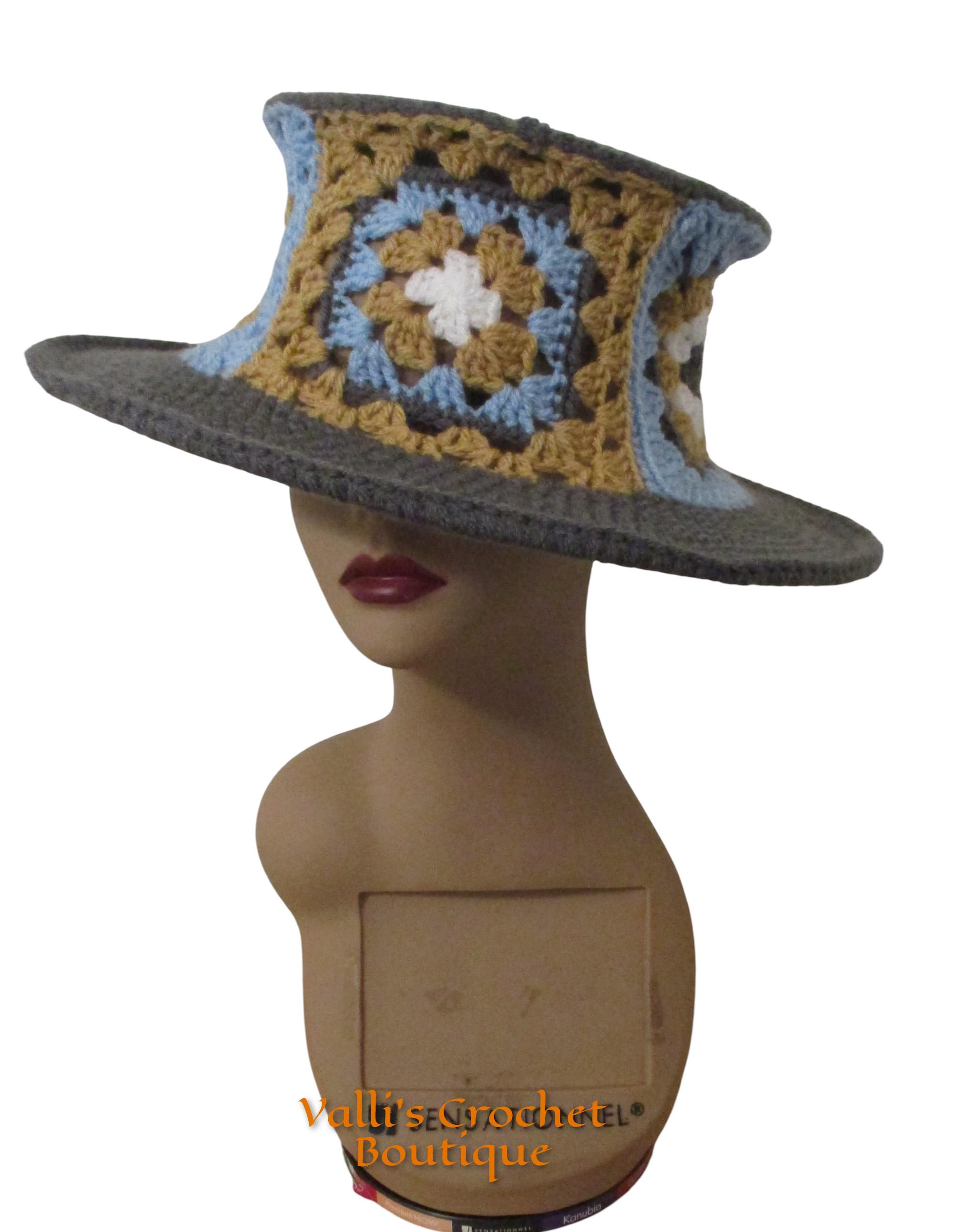 Granny Square Top Hat - Etsy