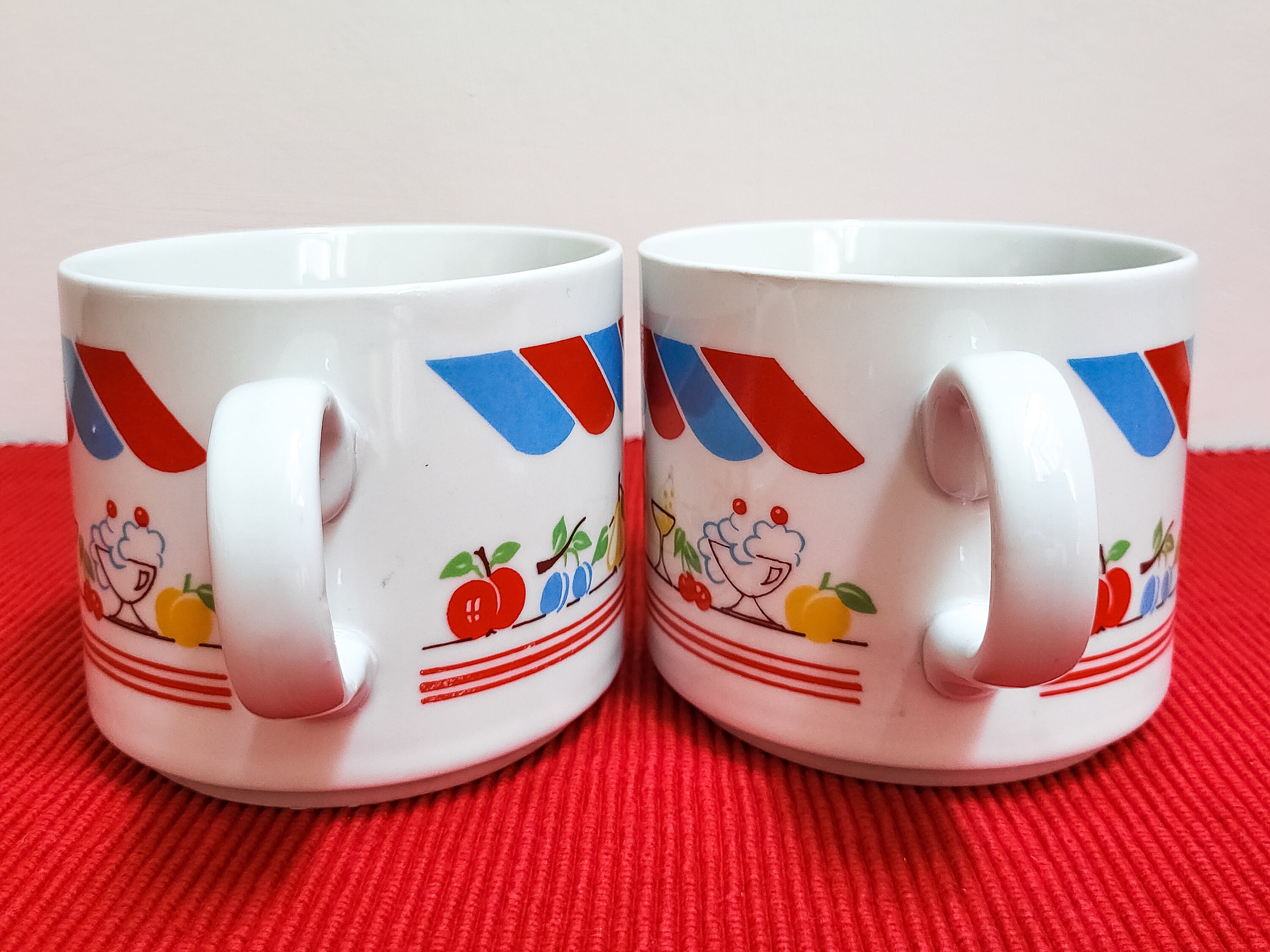 Retro X2 Cipa Italy Porcellane Tea Cups & Saucers Pair of - Etsy