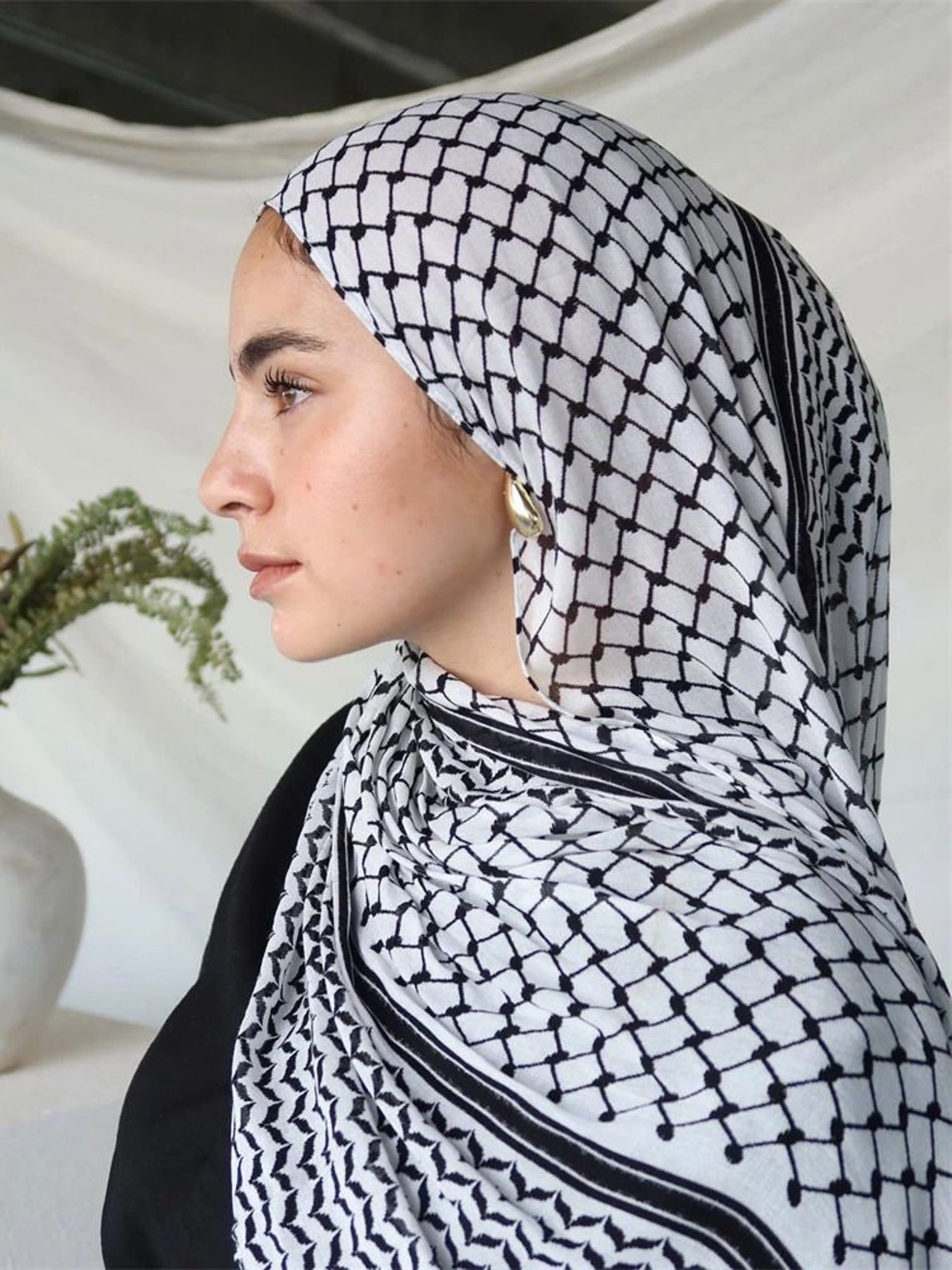 Traditional Palestinian Scarf keffiyeh Elegant and Unique Design - Etsy